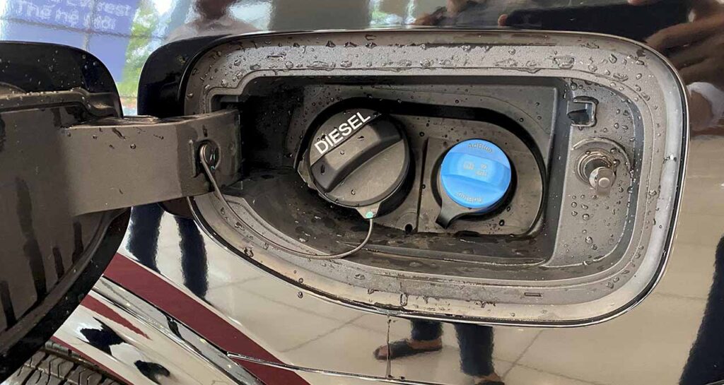 Dung dịch Adblue trên Ford Everest 2022